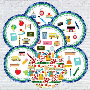 Back to SCHOOL Seek It Match Game, Classroom Party Game, Party Favor ...