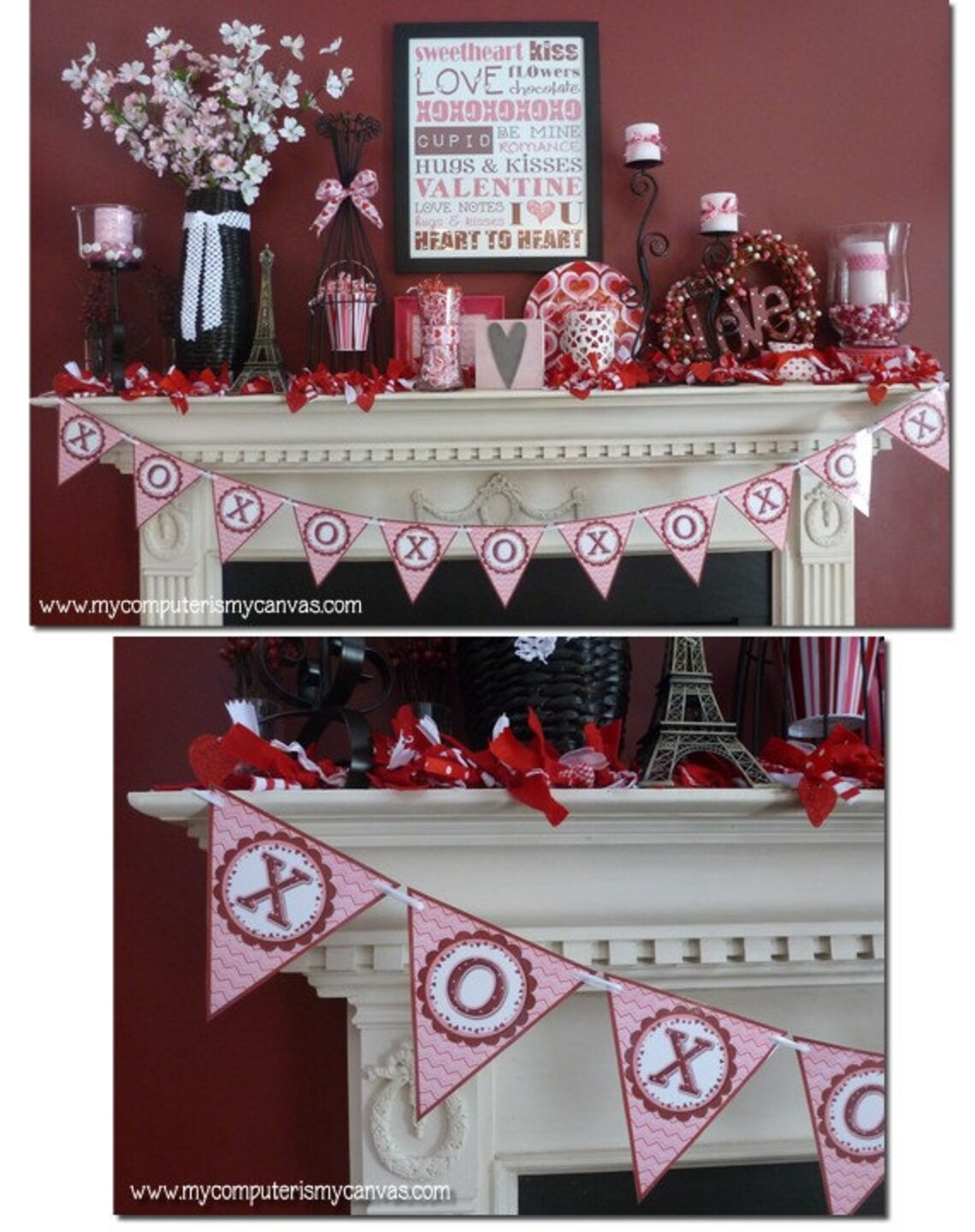 Be My Valentine Banner - Printable INSTANT DOWNLOAD - Etsy Canada