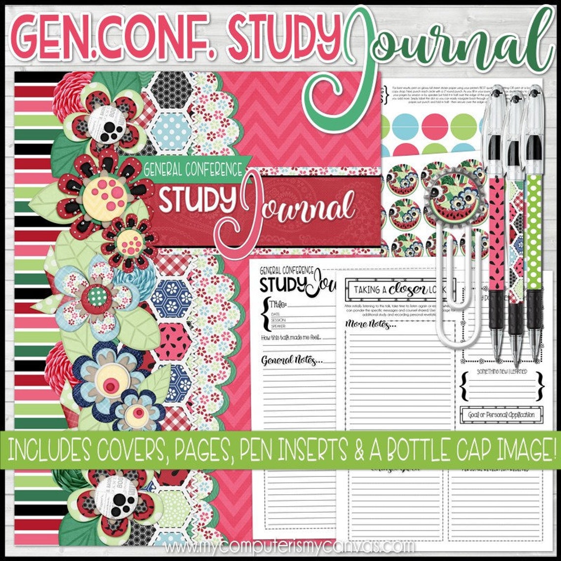General Conference Journal PRINTABLE, Notebook, Study Journal ...