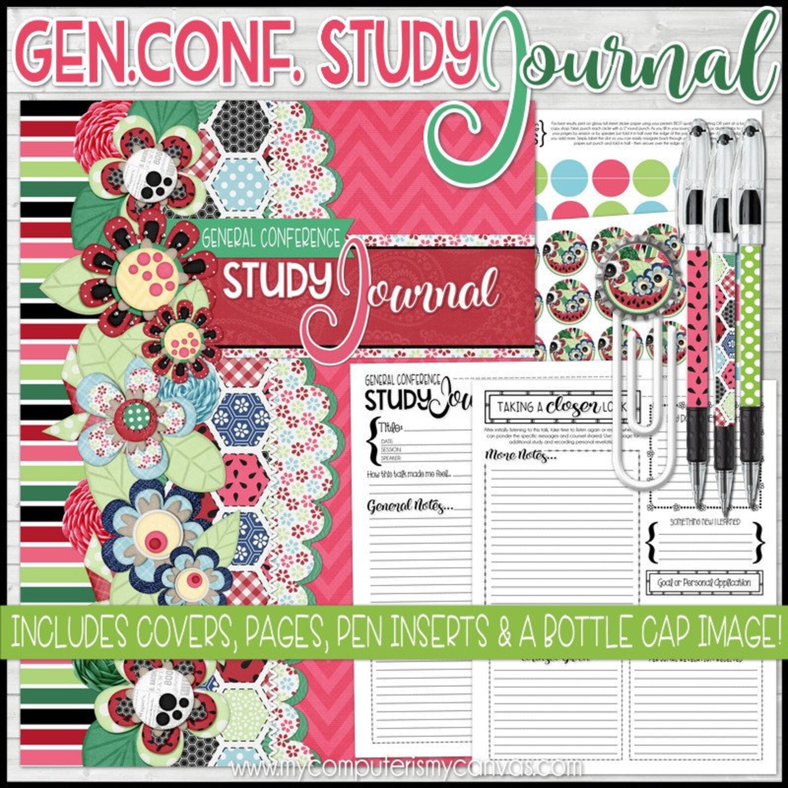 General Conference Journal PRINTABLE Notebook Study Journal - Etsy
