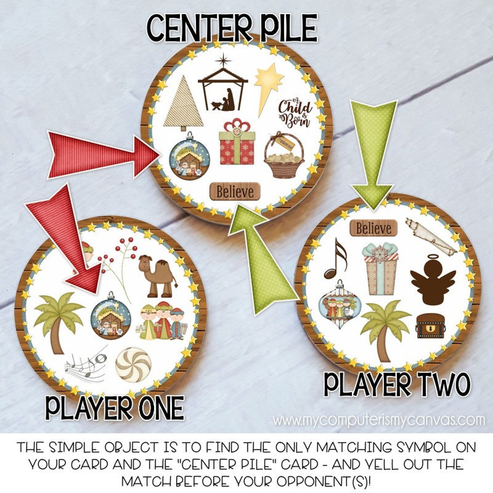 NATIVITY SEEK IT Match Game Christmas Printables Party - Etsy UK