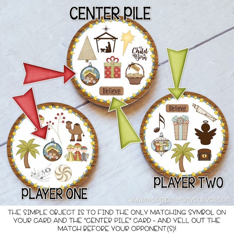 NATIVITY SEEK IT Match Game Christmas Printables Party - Etsy UK