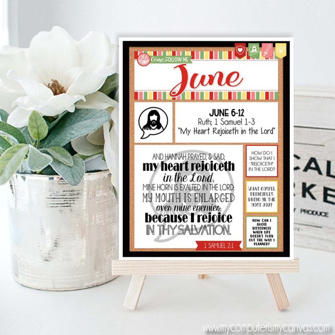 JUNE 2022 Come Follow Me Family faux Bulletin - Etsy