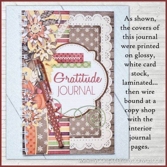 GRATITUDE JOURNAL Thanksgiving Notebook Blessings - Etsy