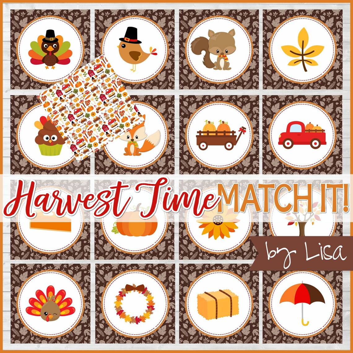 Printable Thanksgiving Game DOMINOES Fall Printable Party - Etsy