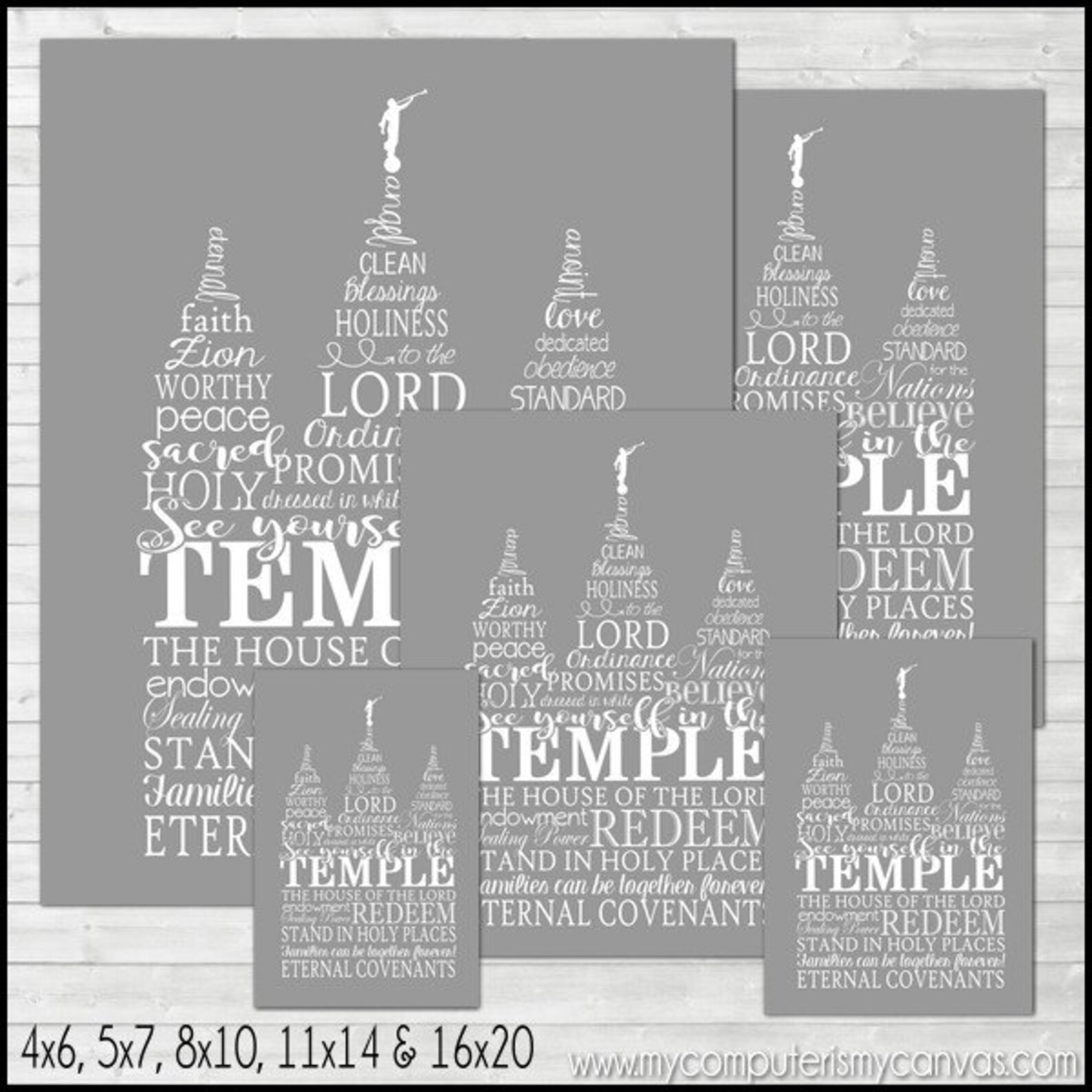 LDS Temple Art, LDS Temple Print, Salt Lake Temple Picture, LDS ...