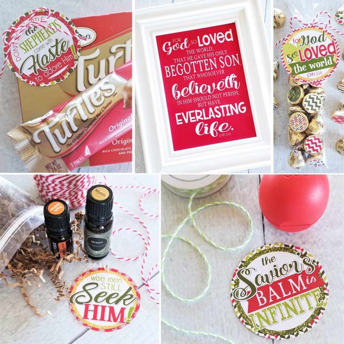 BOX of NATIVITY Joy Printable Gift Tags Candy Grams - Etsy