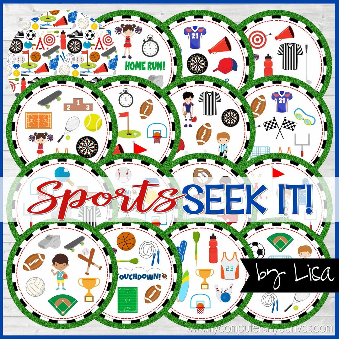 SPORTS Match Game, Sports Party Game, Coaches Gift Idea Team Party ...
