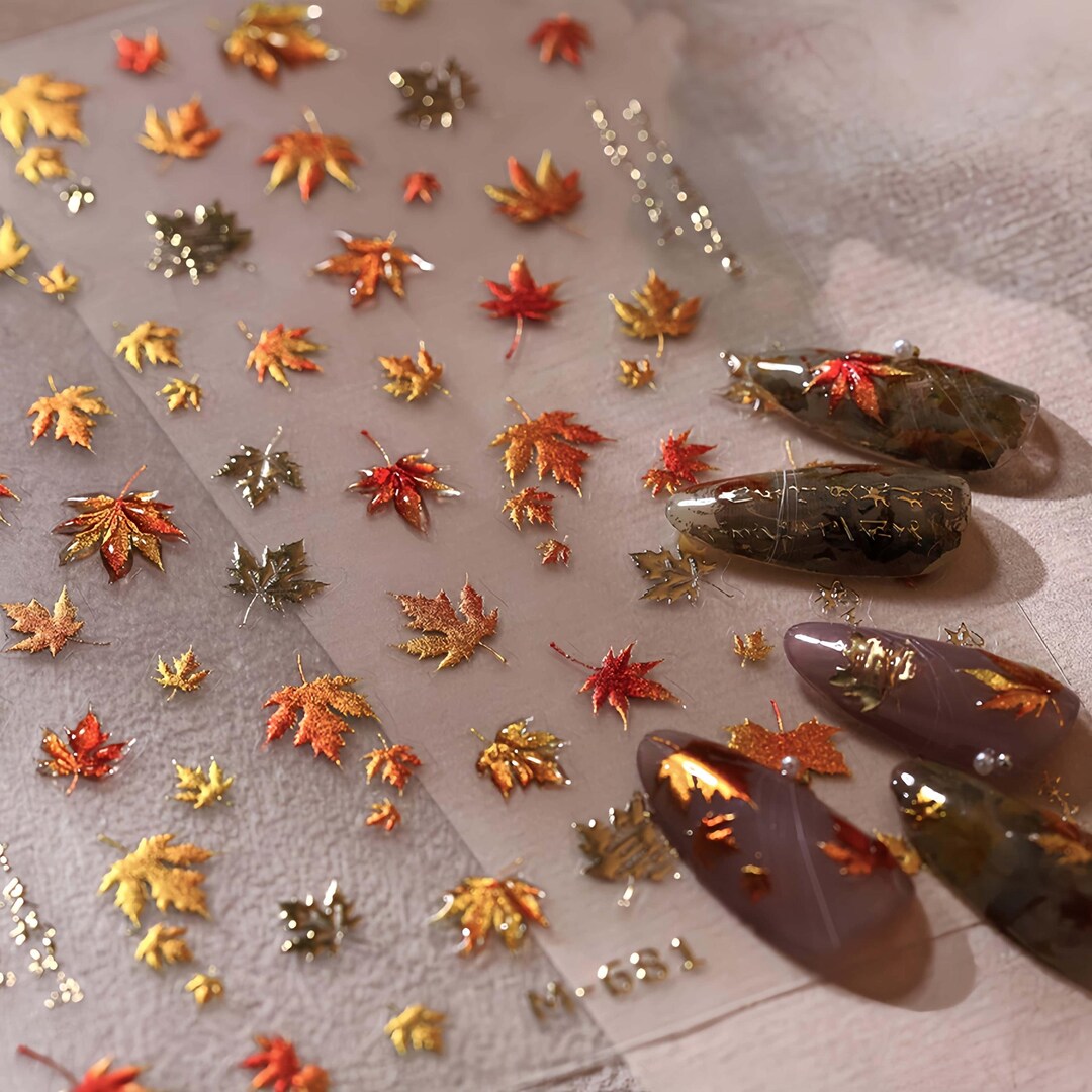 Maple Ember Sticker,cute Character Stickers Cute Flower Nails Designs ...