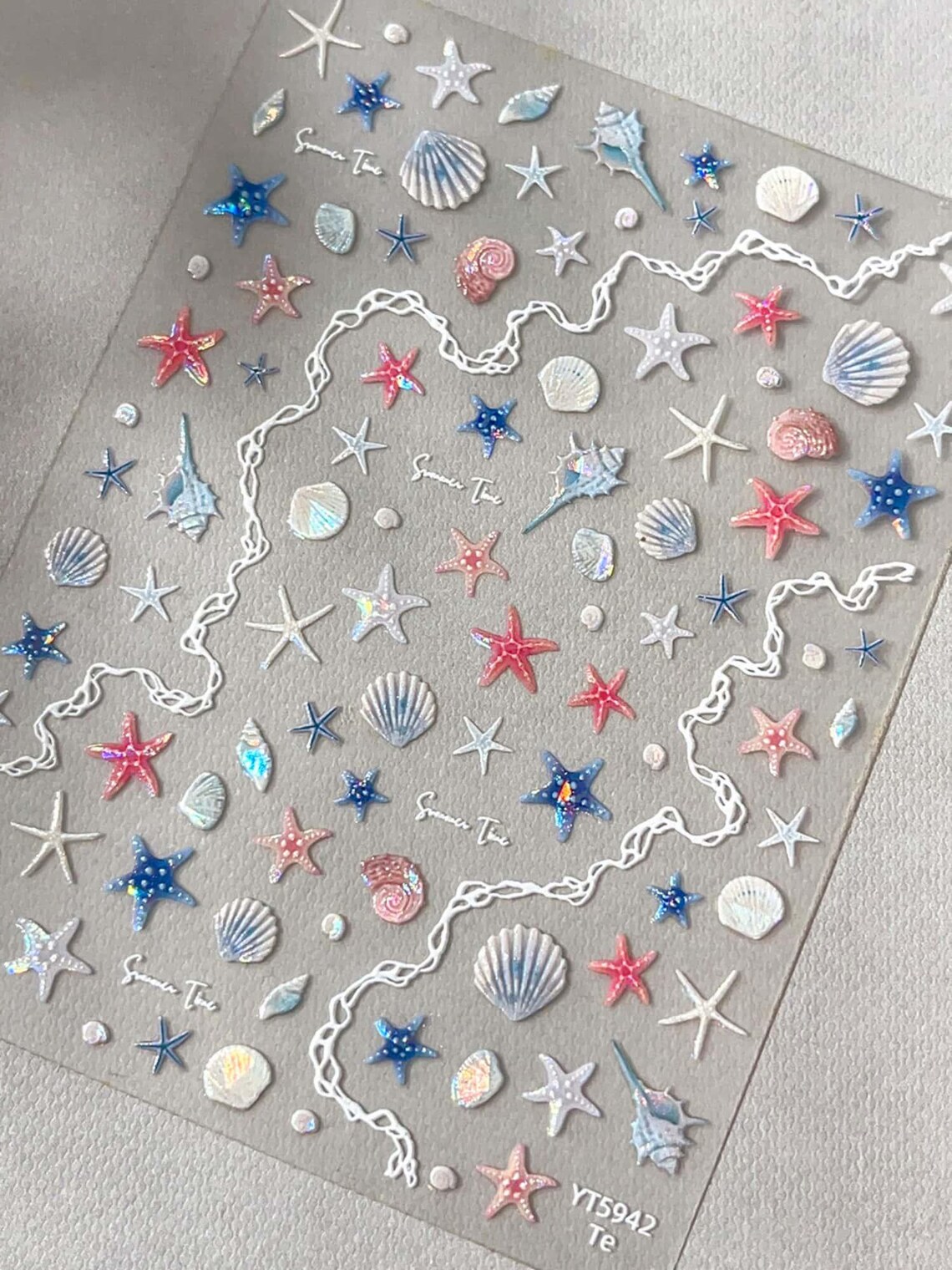 Cute Nails Stickers Under the Sea Nail Deco Sticker | Nail DIY | 5D ...