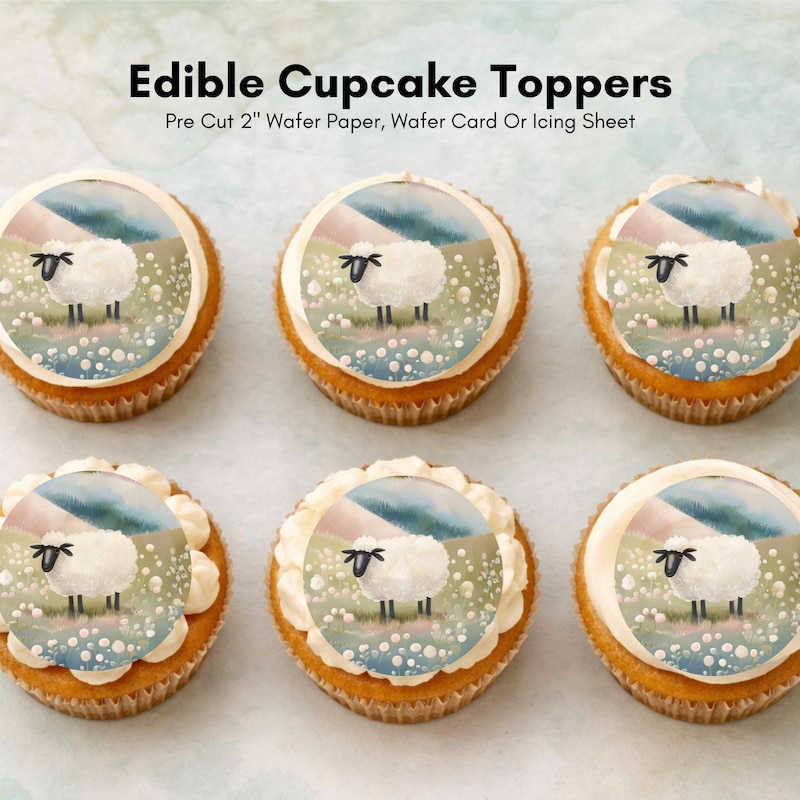 Sheep Edible Cake Topper - Etsy