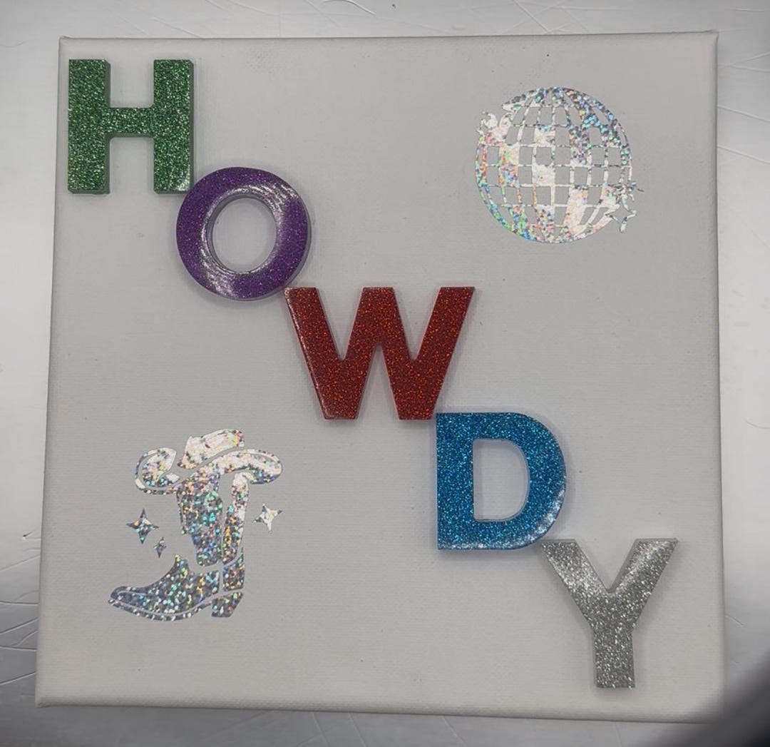 Howdy Hanging Canvas - Etsy