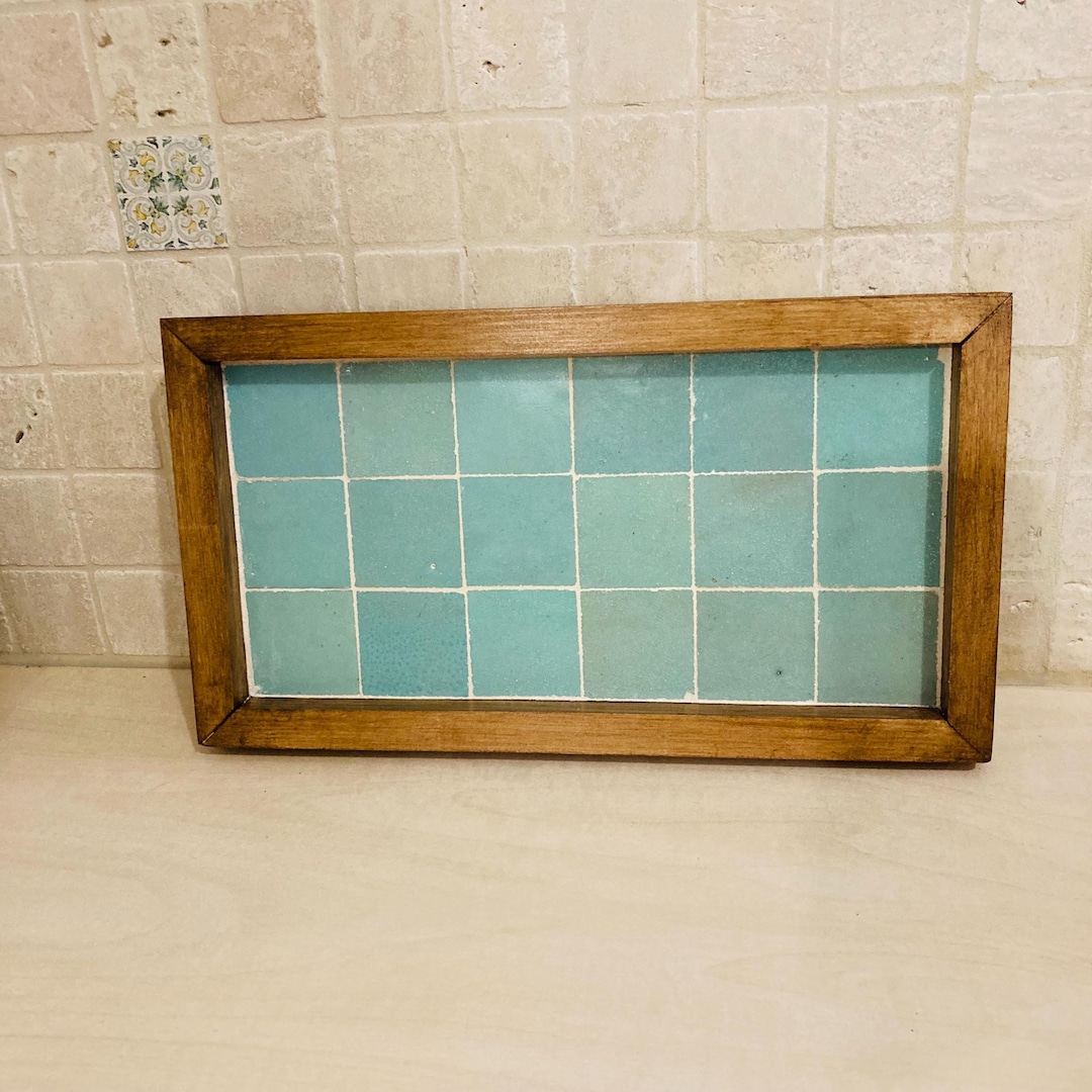 Decorative Wooden Tray With Handmade Zellige Mosaic/tile Design ...