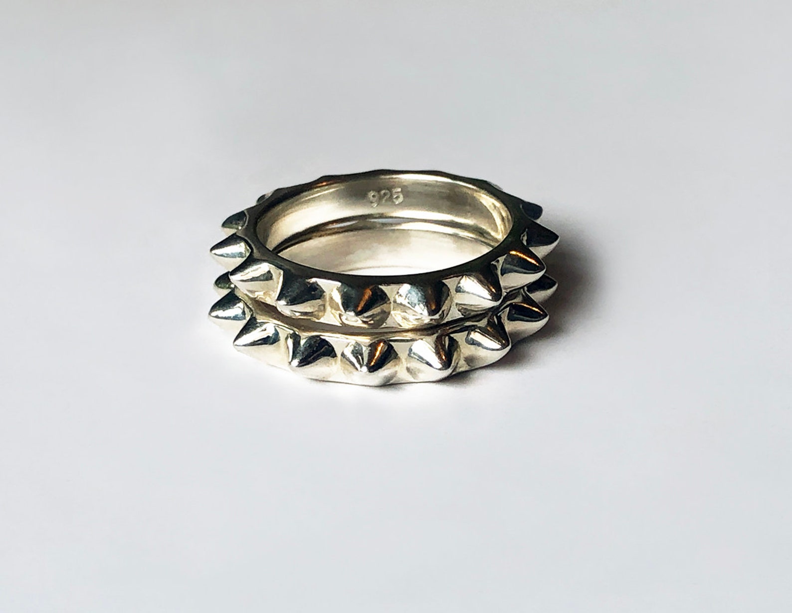 Sterling Silver Spike Ring - Etsy
