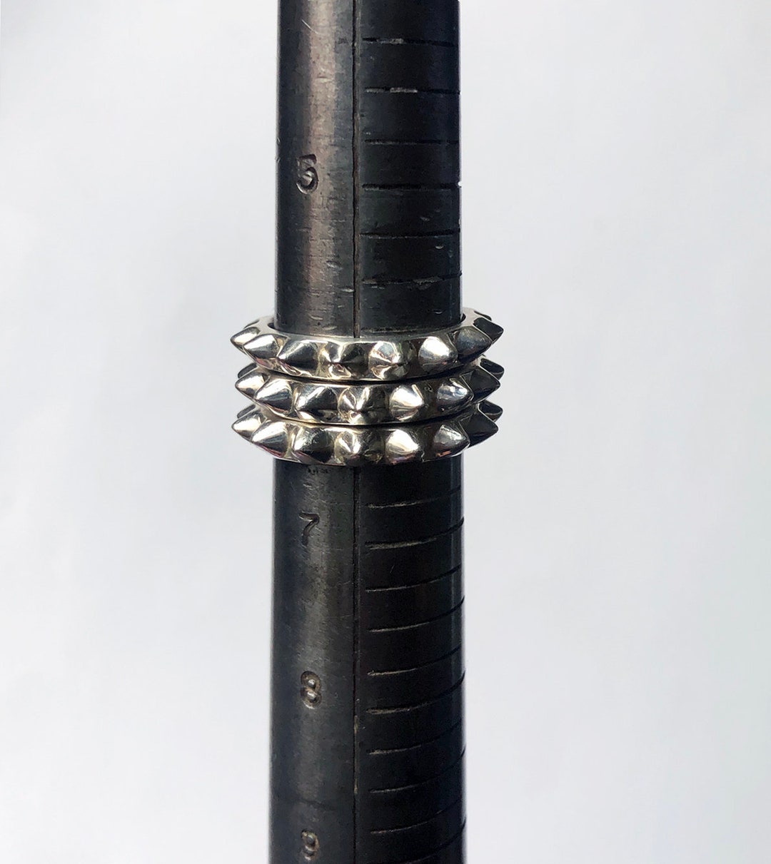 Sterling Silver Spike Ring - Etsy