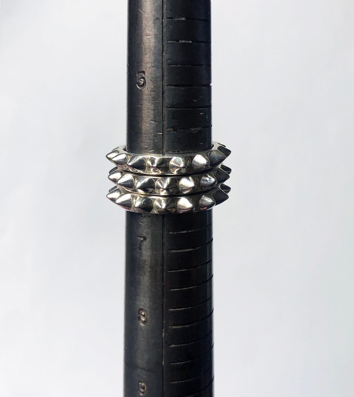 Sterling Silver Spike Ring - Etsy