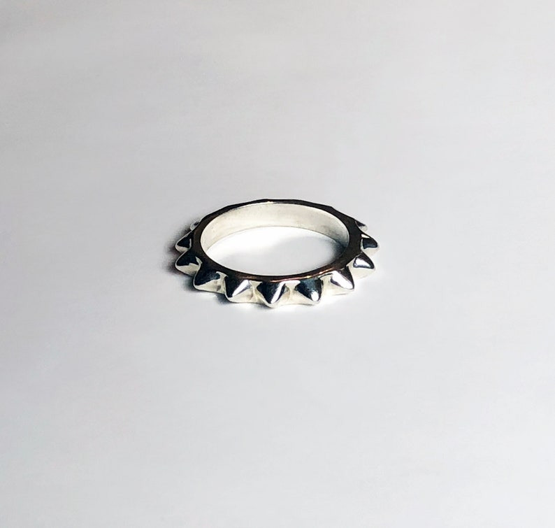 Sterling Silver Spike Ring - Etsy