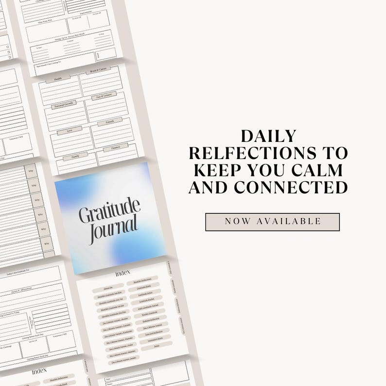 The Ultimate Guided Gratitude Journal | Daily, Weekly & Monthly ...