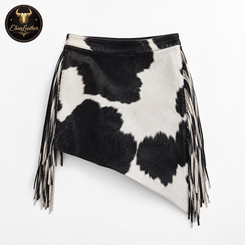 Fringe Western Mini Skirt - Etsy