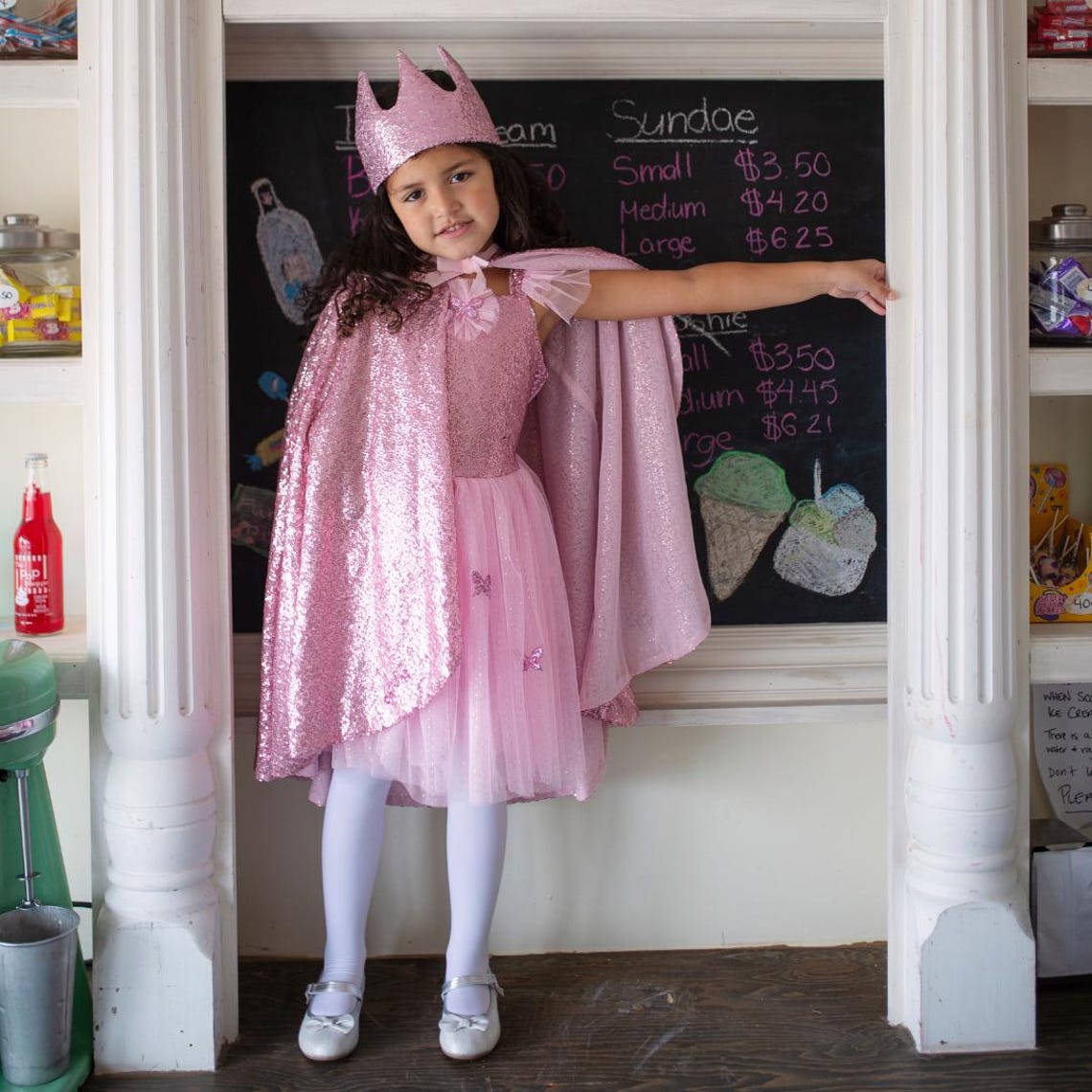 Pink Sequins Cape, Gold Sequins Cape, Gold Cape for Kids, Kids Holiday ...