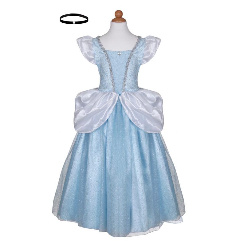 Deluxe Blue Princess Gown, Princess Gown for Kids, Glass Slipper ...