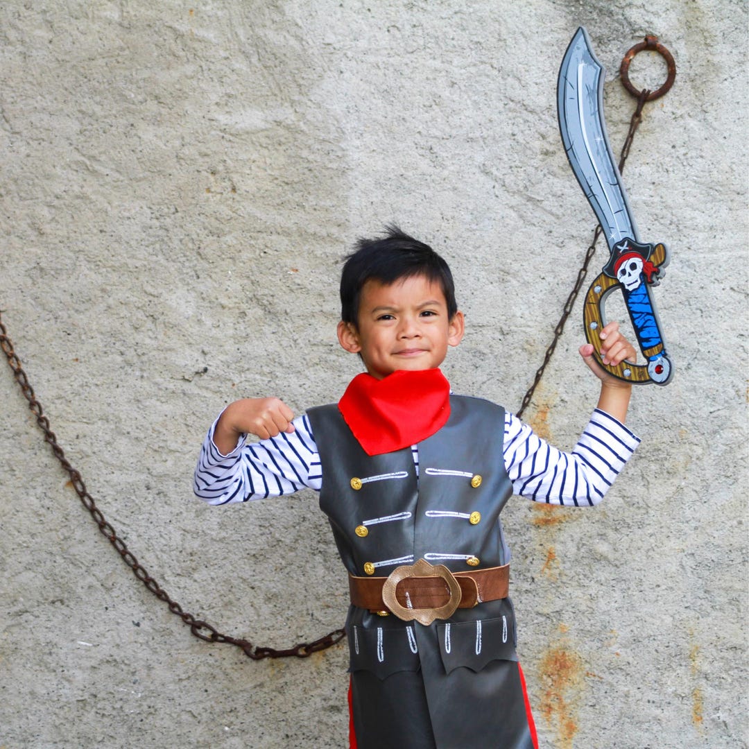Pirate Foam Swords for Kids, Kids Pretend Play Swords, Captain Skully ...