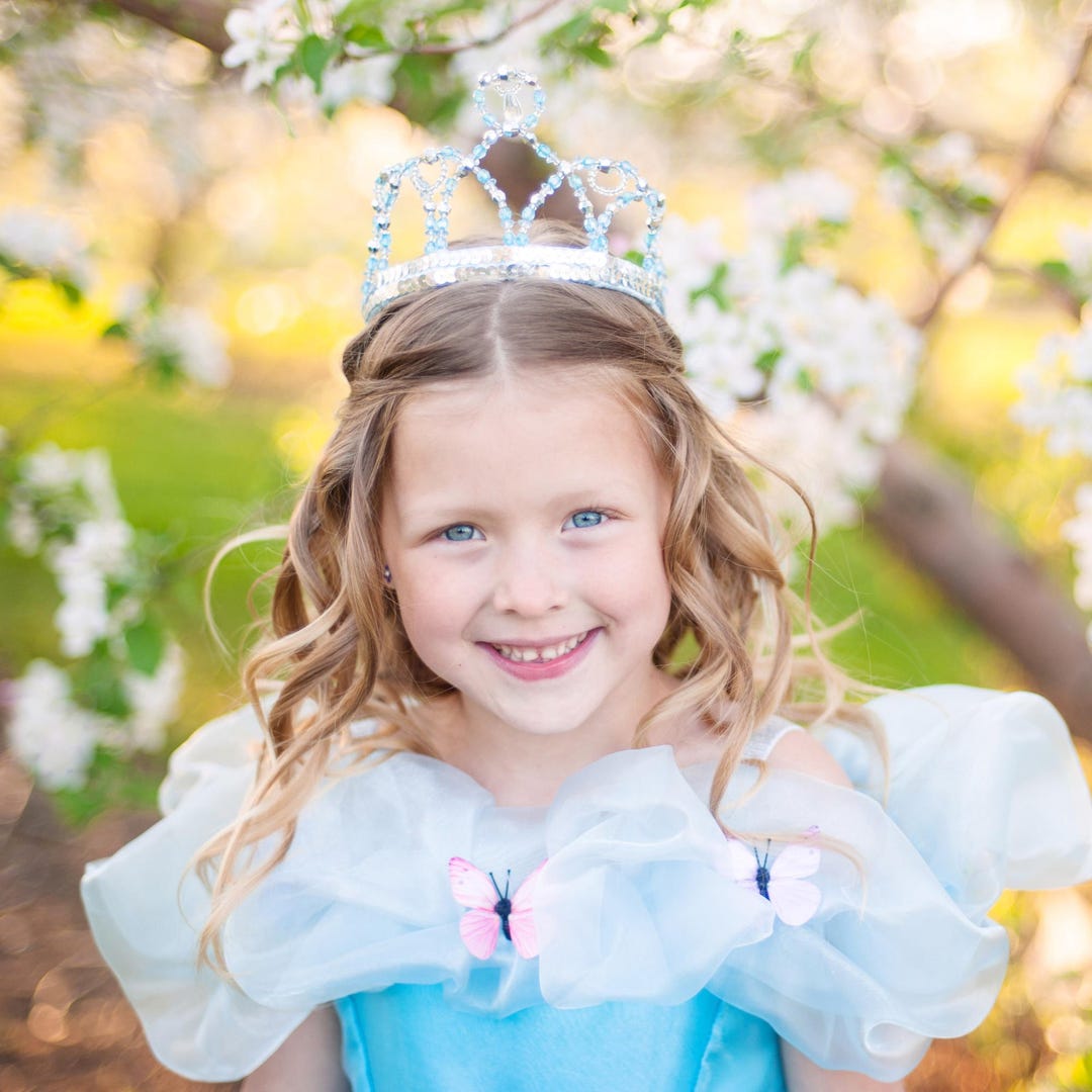 Blue Tiara Silver & Blue, Blue Tiara, Kids Tiara, Blue Hair Accessories ...