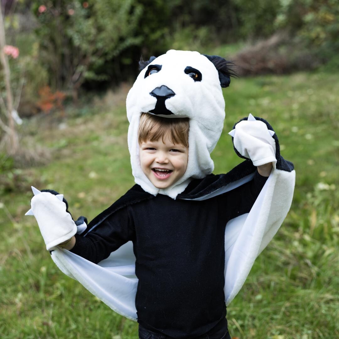Panda Cuddle Cape, Panda Costume for Kids, Fluffy Panda Cape, Kids ...