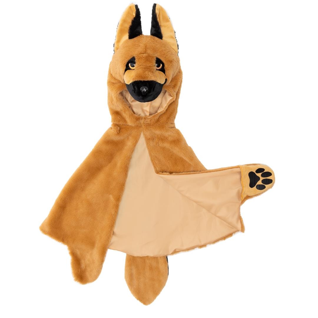 German Shepherd Cuddle Cape, Dog Costume for Kids, Fluffy German ...