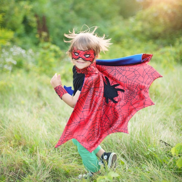 Spiderman Cape Mask - Etsy