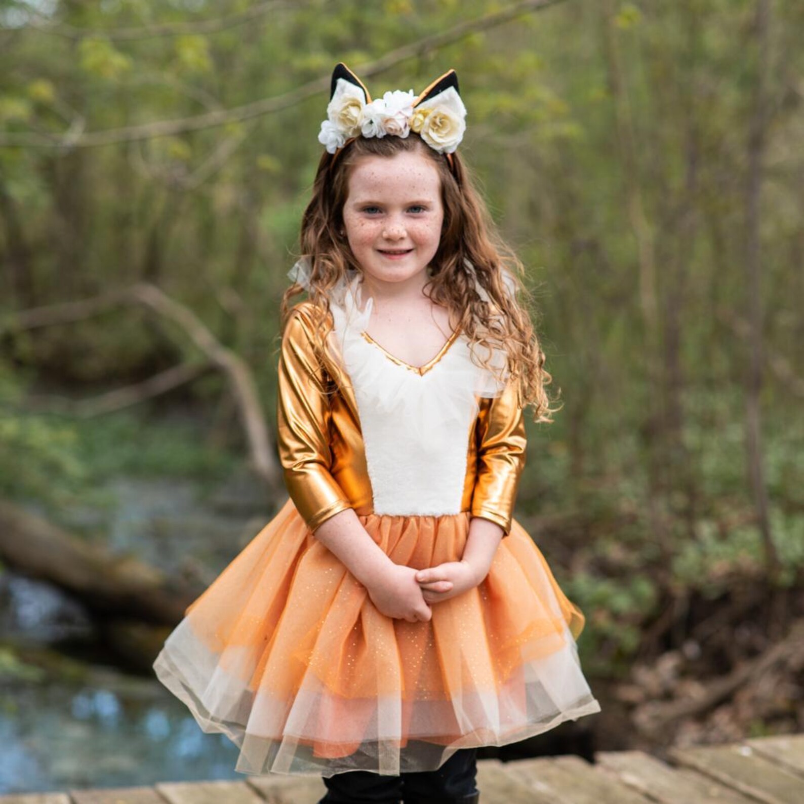Woodland Fox Dress With Headpiece, Kids Fox Costume, Fox Dress for ...