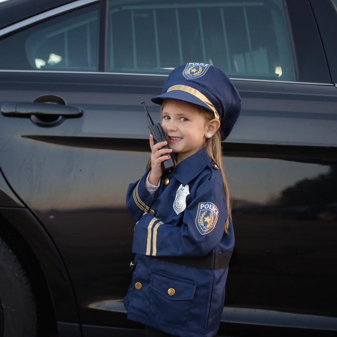 Police Officer With Accessories, Pretend Play Dressup, Kids Dressup ...