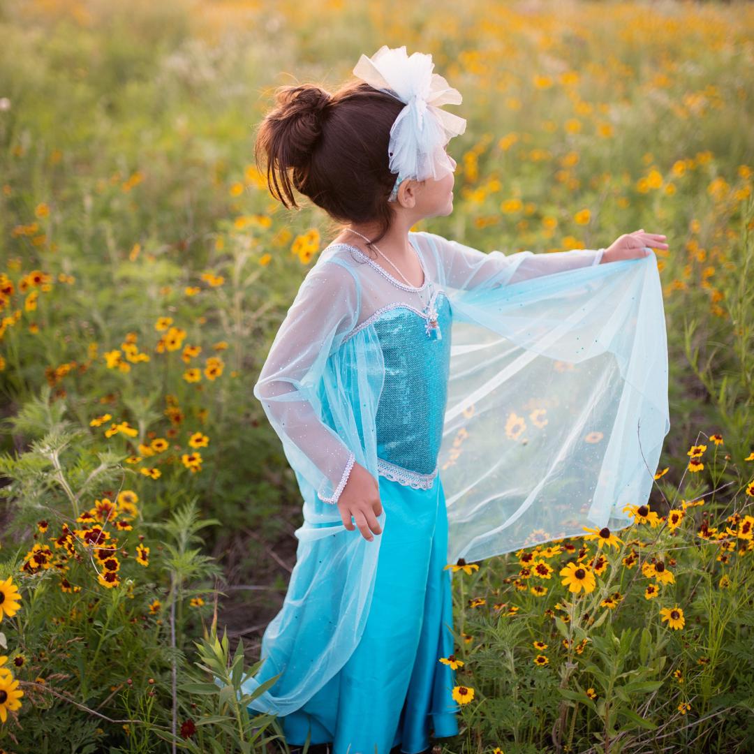 Ice Queen Dress With Cape, Ice Queen Dress, Ice Princess Dress, Kids ...