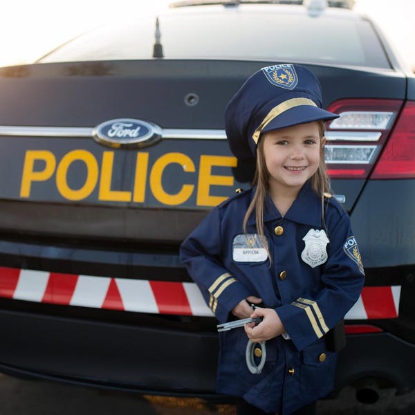 Kids Girl Police Costume - Etsy