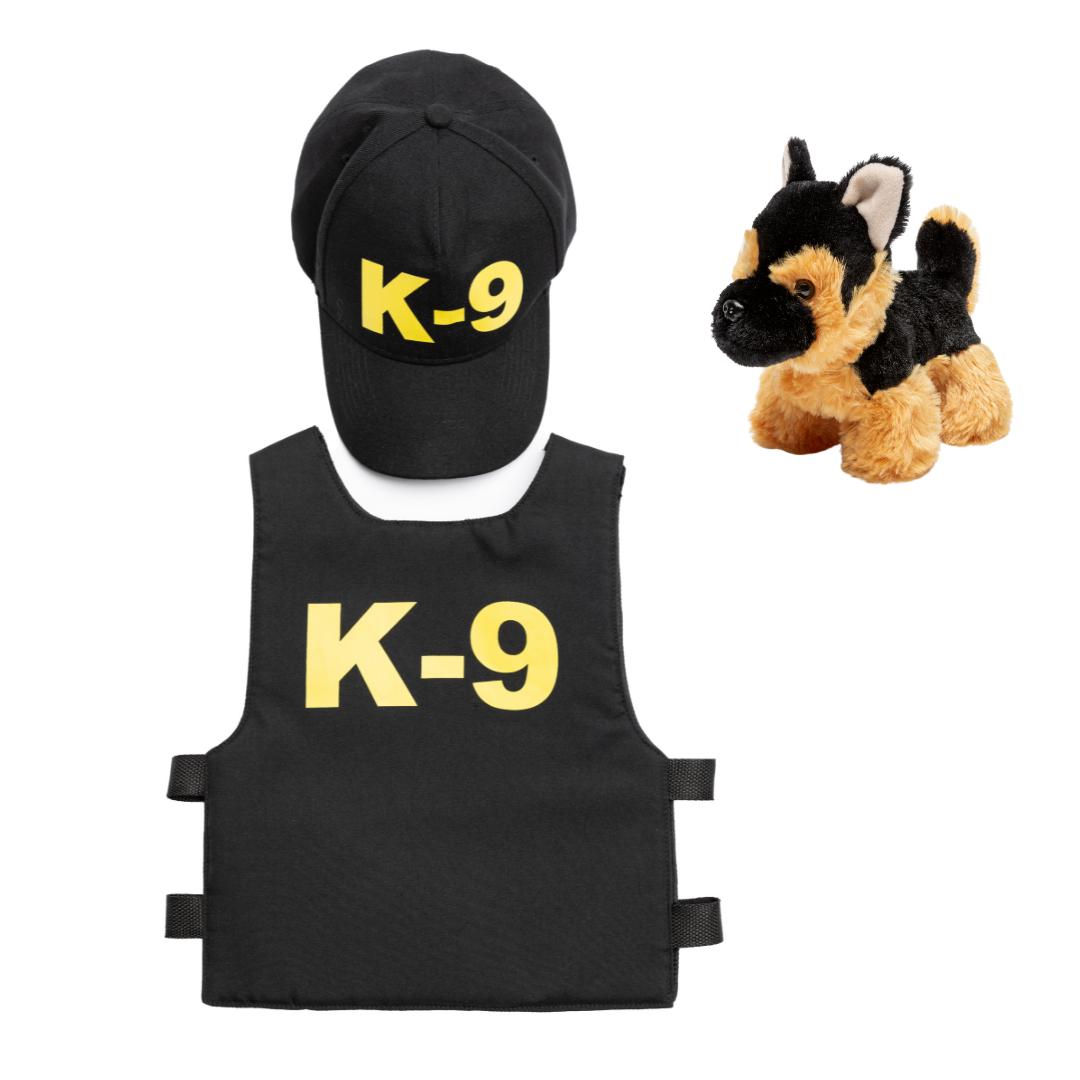 K9 Unit Police Officer With Accessories, Pretend Play Dressup, Kids ...