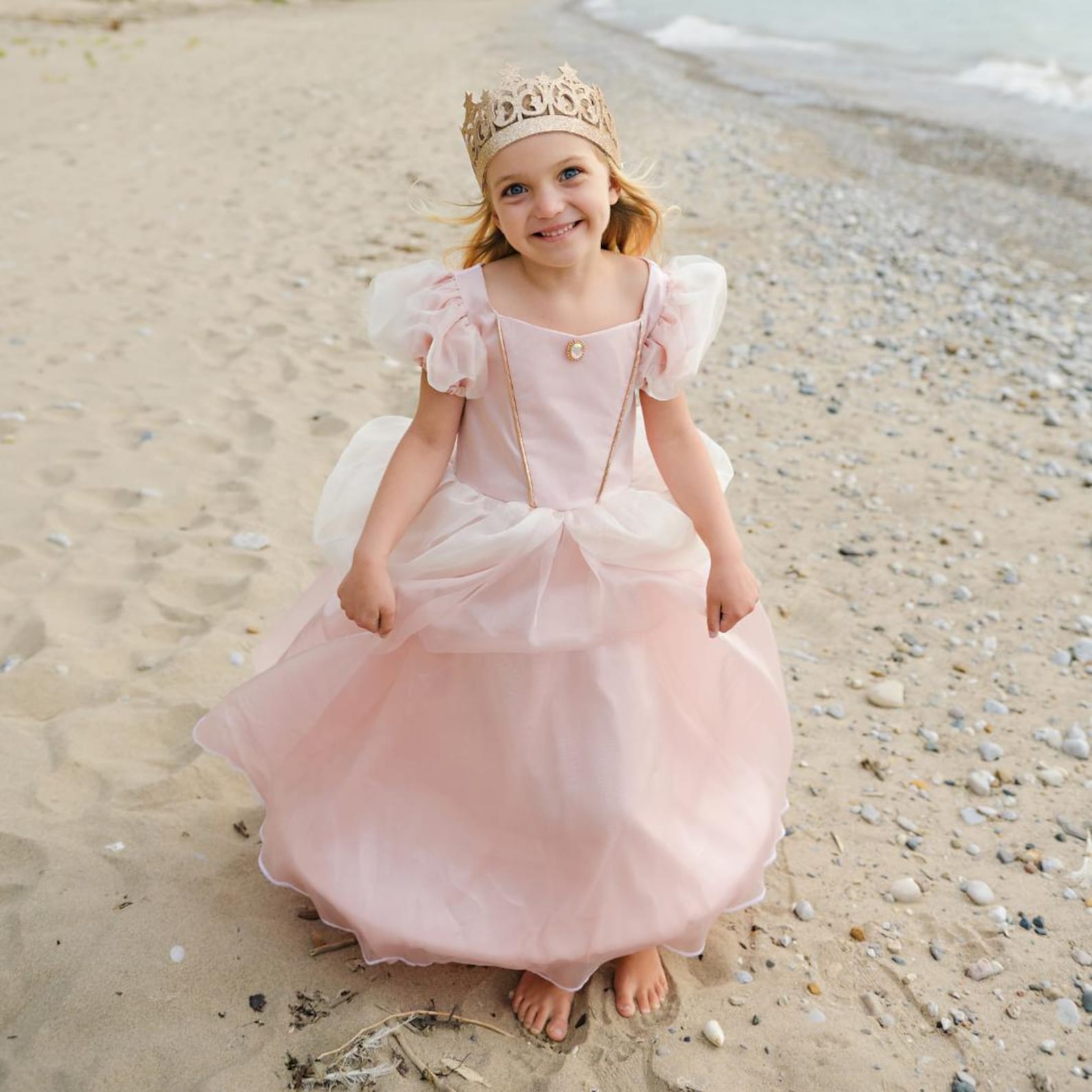 Antique Pink Princess Dress, Pink Princess Dress, Pink Dress for Girls ...