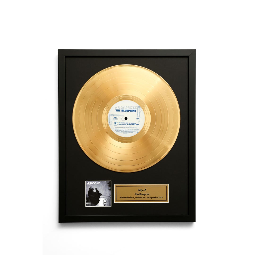 Jay-z – the Blueprint – Gold Vinyl LP Record Album Wall Art - Etsy