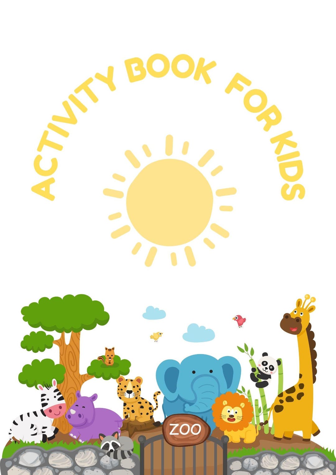 Zoo Activity Book for Kids - Etsy