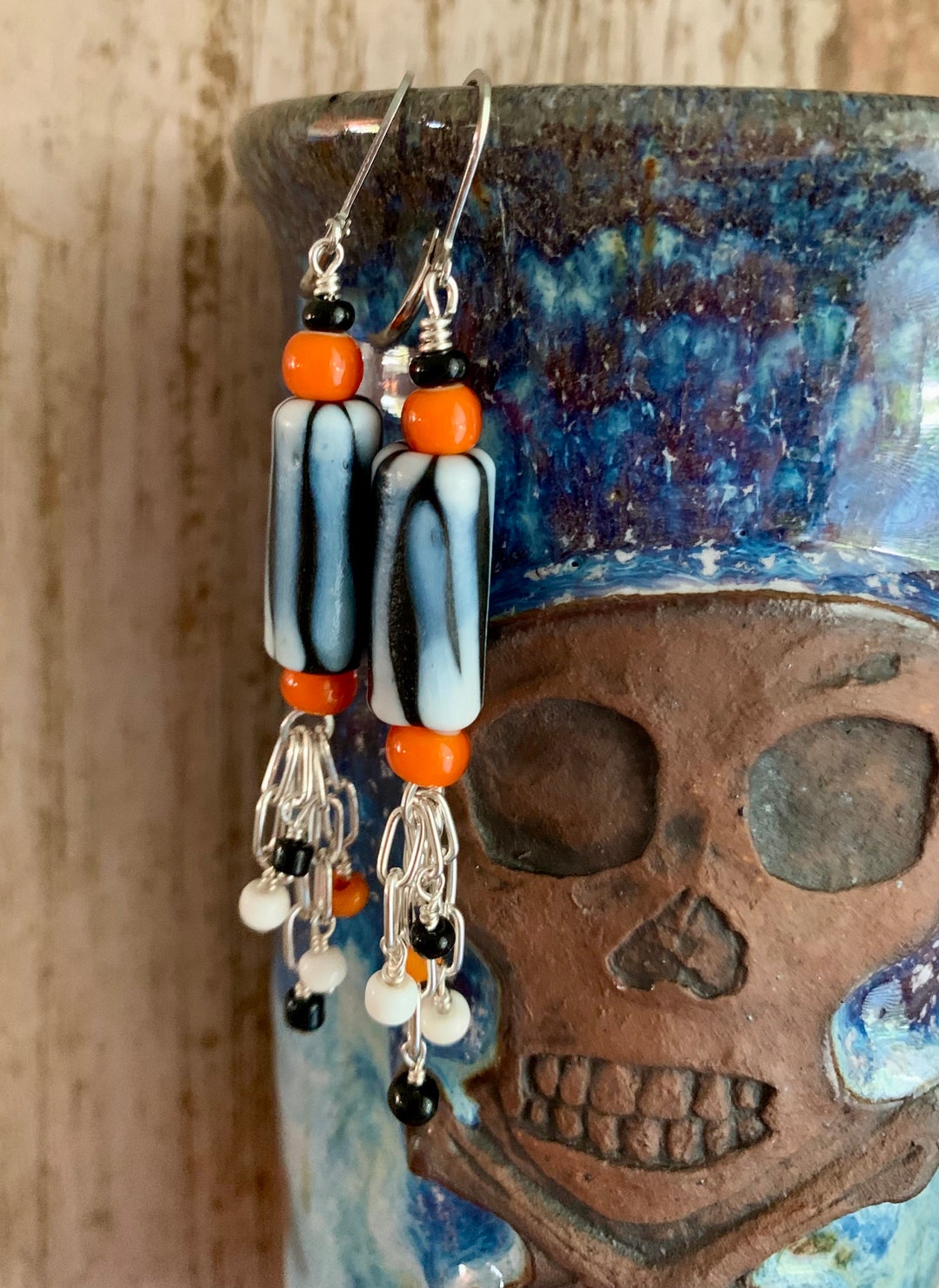 Spooktacular Halloween Bones and Chains Party Dangles - Etsy