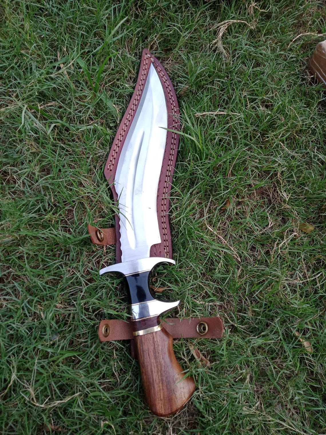 Handmade D2 Stainless Steel Bowie Knife - Etsy