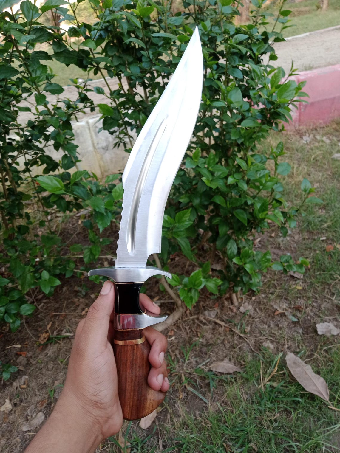 Handmade D2 Stainless Steel Bowie Knife - Etsy