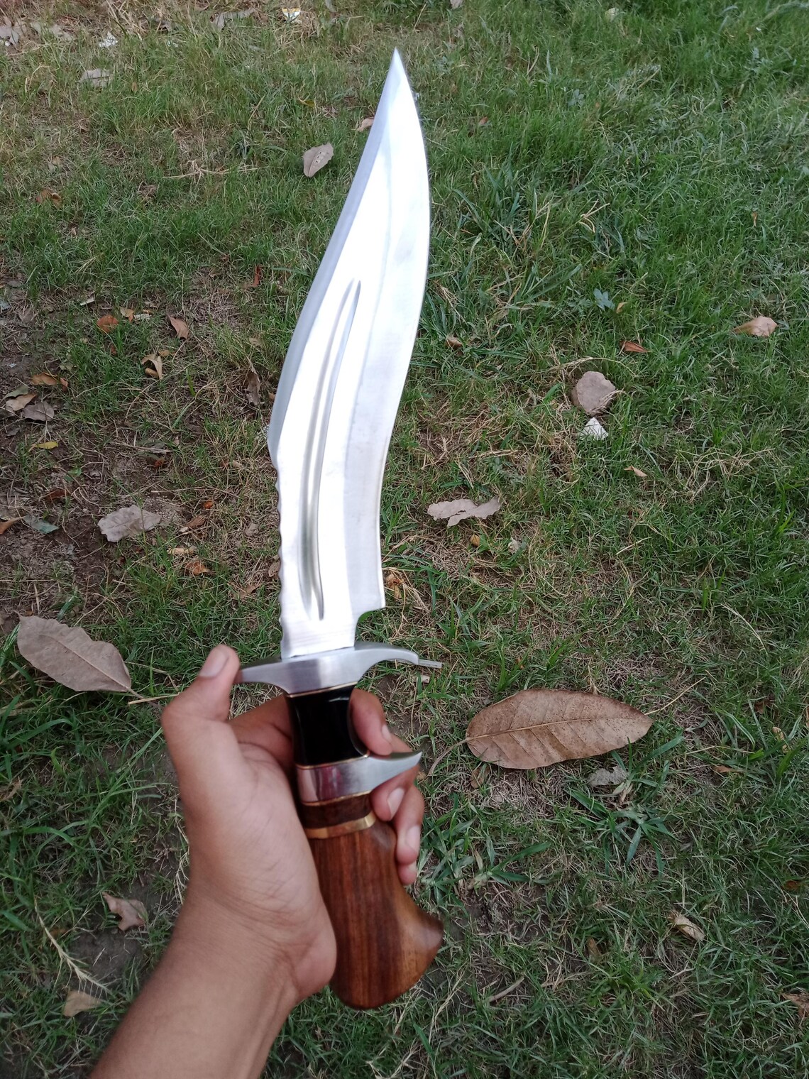 Handmade D2 Stainless Steel Bowie Knife - Etsy