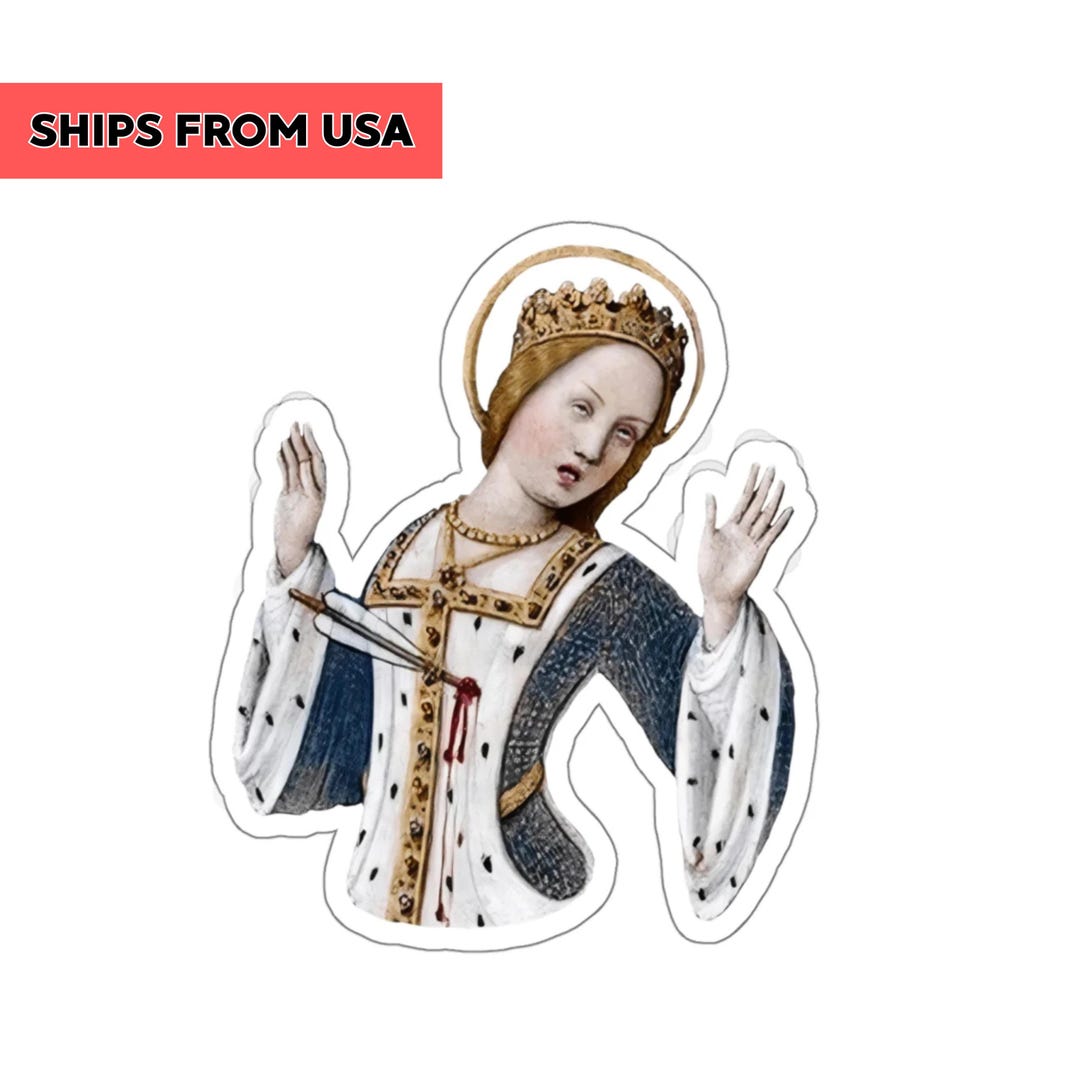 Ships From USA - Medieval Vinyl Die-cut Queen Sticker - Illuminated ...