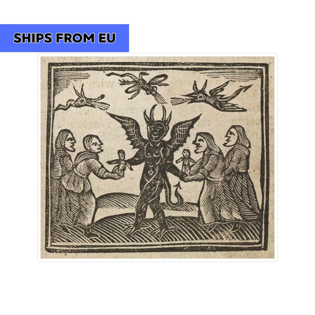 Ships From EU - Witches Dancing With the Devil Kiss-cut Sticker ...