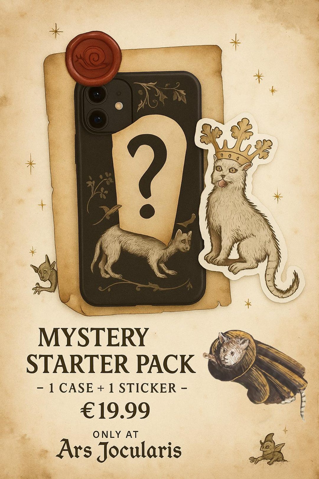 Funny Medieval Mystery Bundle - 1 Random Phone Case & 1 Absurd Medieval ...