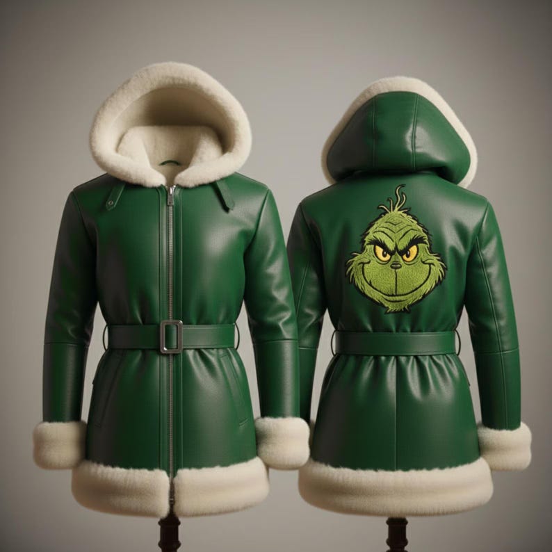 Grinch Costume, Christmas Grinch Costume Coat, Green Monster Coat ...