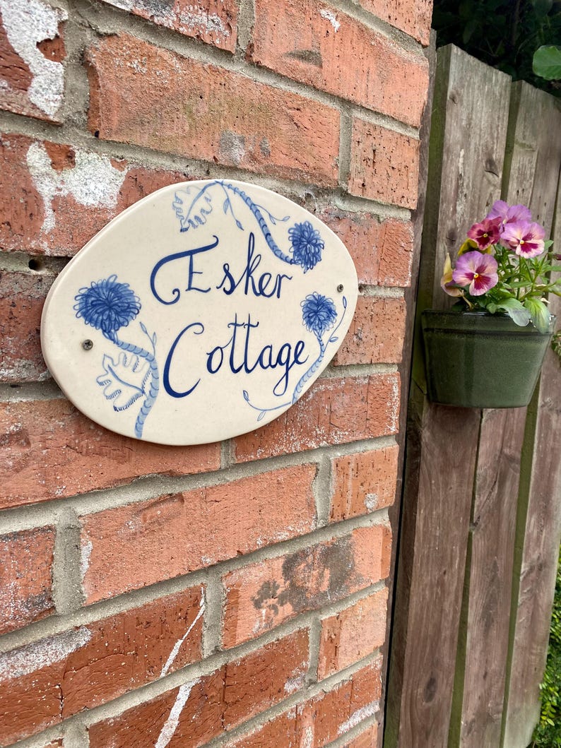 Bespoke Hand Made Ceramic House Signs - Etsy