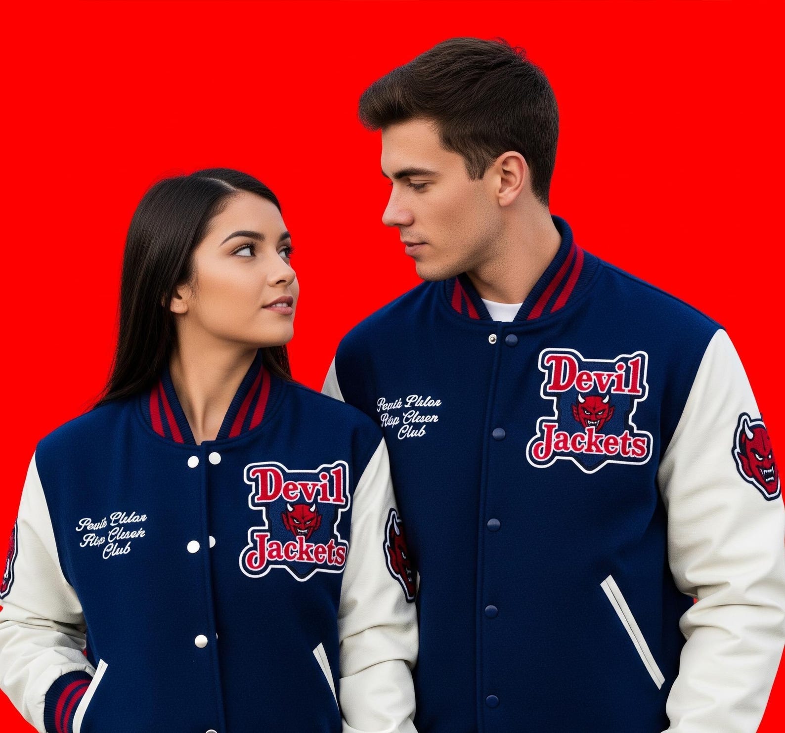 Custom Couple Varsity Jacket Letterman , School Team Jacket, Bomber ...