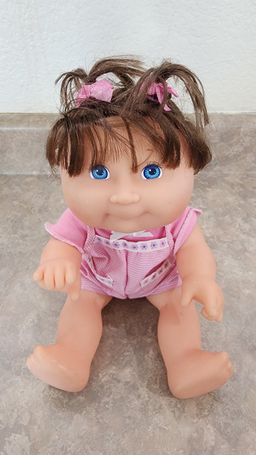 1996 Mattel Cabbage Patch Kid – Baby’s First Haircut – Blue Eyes – Pink ...