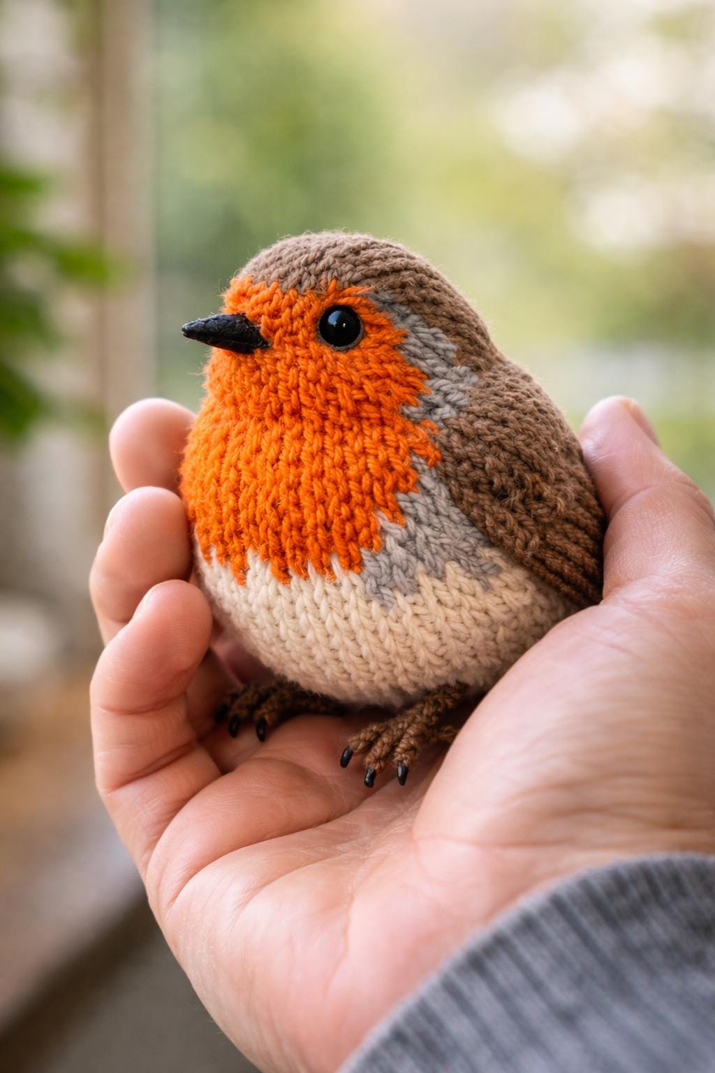 Realistic Robin Knit Pattern – Multilingual PDF Woodland Bird Tutorial ...